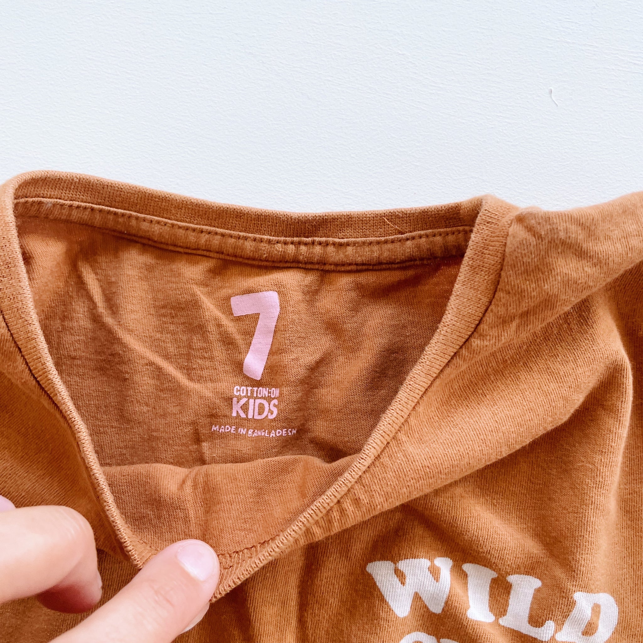 Cotton On Wild Child L/S Top Rust (7y) – Thrifty Baby NZ